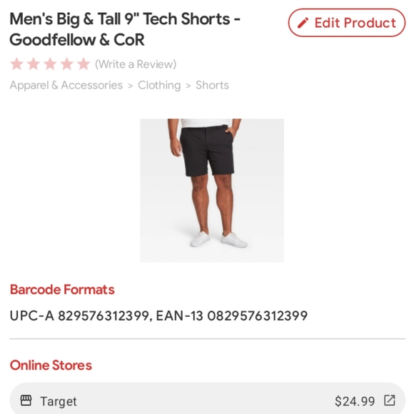 Goodfellow & Co | Shorts | Mens Tech Shorts Size 48 | Poshmark